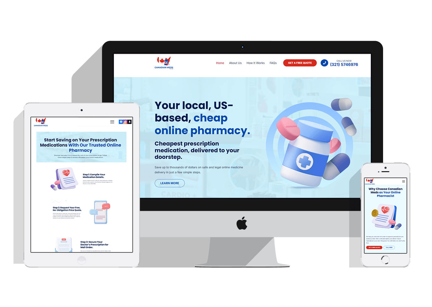 Canadian Med Website - Bold Rose Solutions